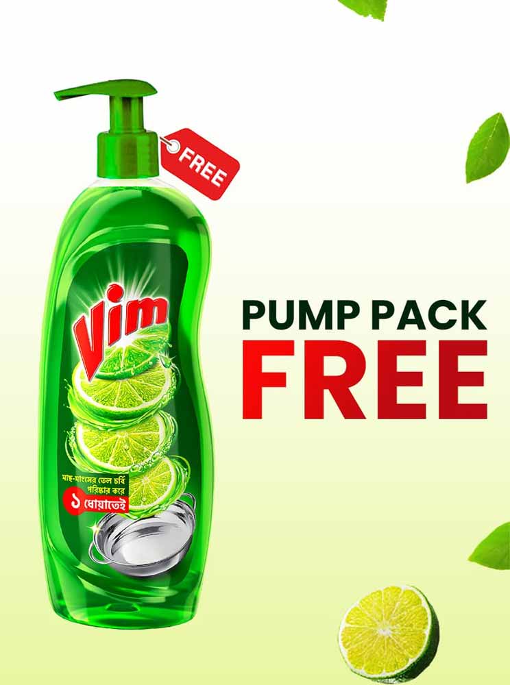 Vim Liquid Dishwash 500ml With Pump Free - Girlco